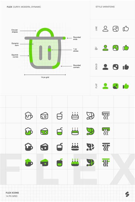 Streamline Process Flex Icon Design Construction In 2025 Icon Design Inspiration Icon