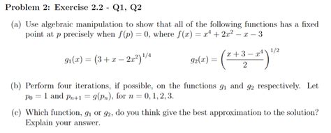 Solved A Use Algebraic Manipulation To Show That All Of