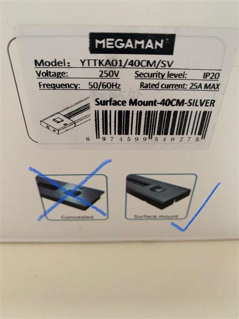 Megaman Tack Socket 40cm Silver Color W O Power Socket Adapter Furniture And Home Living