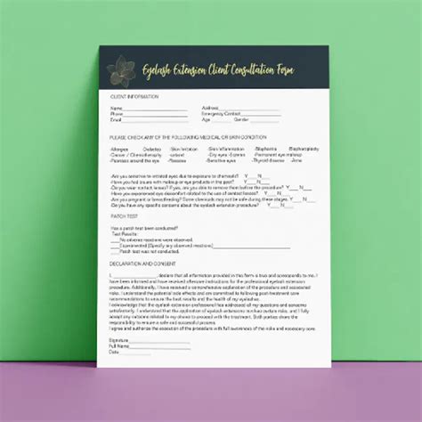 Allergy Patch Test Golden Details Consent Forms Custom Letterhead Zazzle