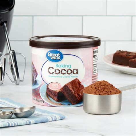 Great Value Baking Unsweetened Cocoa Powder 8 Oz The Grocery Basket