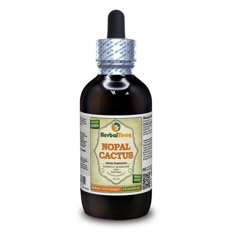 Nopal Cactus Opuntia Streptacantha Tincture Dried Whole Cactus