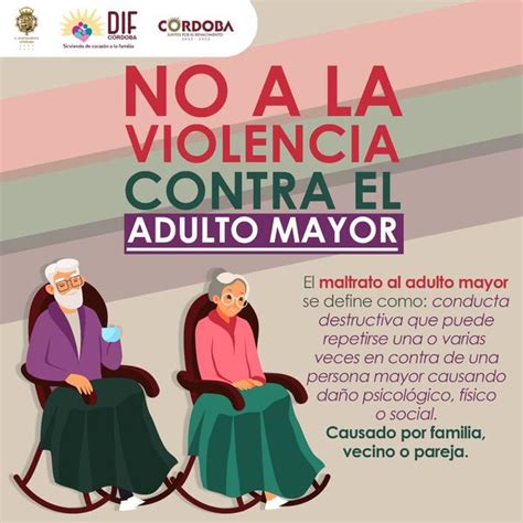 No a la violencia contra el Adulto Mayor DIF Córdoba