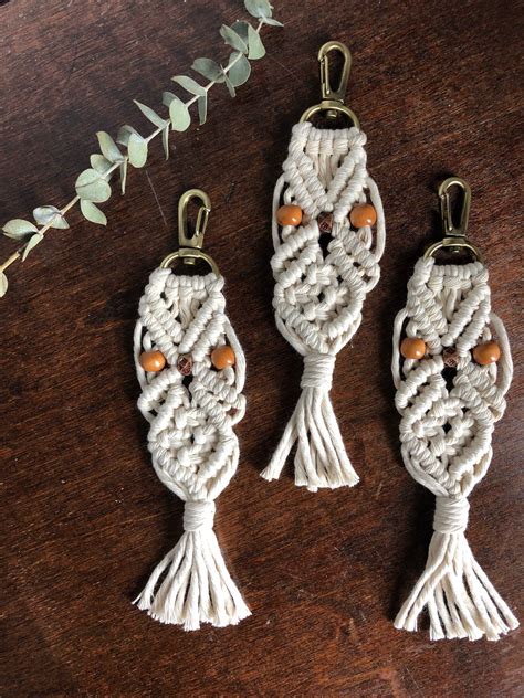 Macrame Keychain Free Pattern Web This Beginner Macrame Keychain Pattern Will Add A Cute Boho