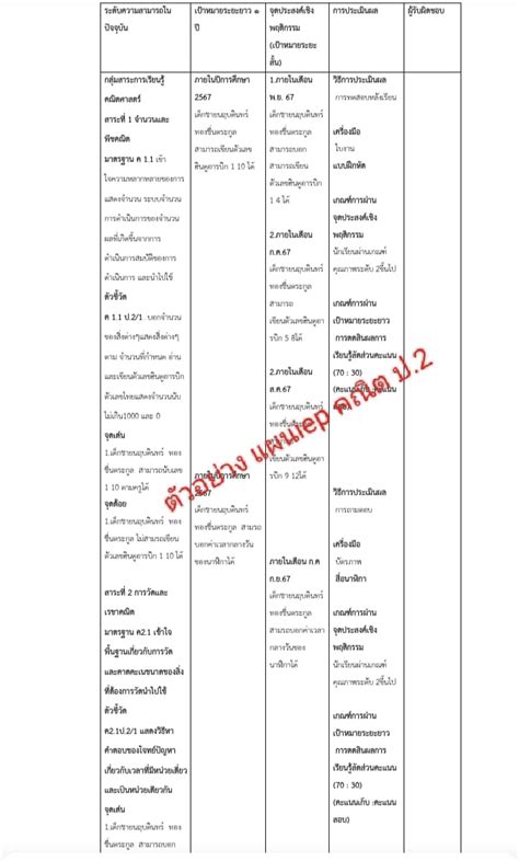 แผนการสอน แผนการสอนเรียนรวมและสื่อใบงาน By ครูรส ครูแคท