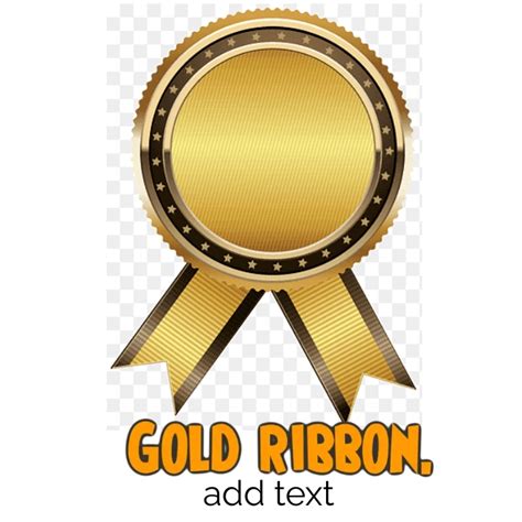 Gold Ribbon Logo At Levi Skipper Blog