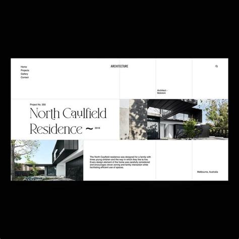 UX UI Stack On Instagram Architecture Website UI Concept By Uiux Adit Interface