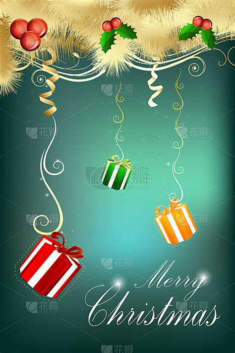 摘要圣诞贺卡