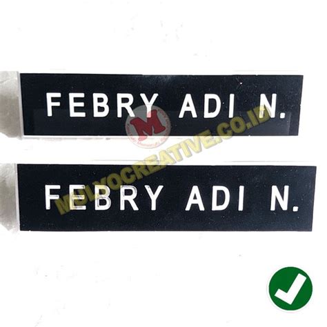 Jual Papan Nama Dada Name Tag Atribut Karyawan Custom Pengait Paku Tusuk Di Lapak Mulyocreative