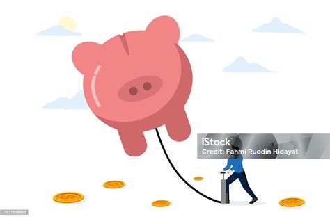 부와 번영 개념 저축 또는 투자의 성장 돈 또는 재정적 저축 부의 구축 소득 또는 소득의 증가 소득 또는 이익 평면 벡터 그림