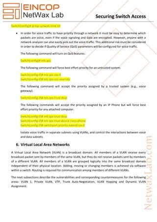 Securing Switch Access PDF