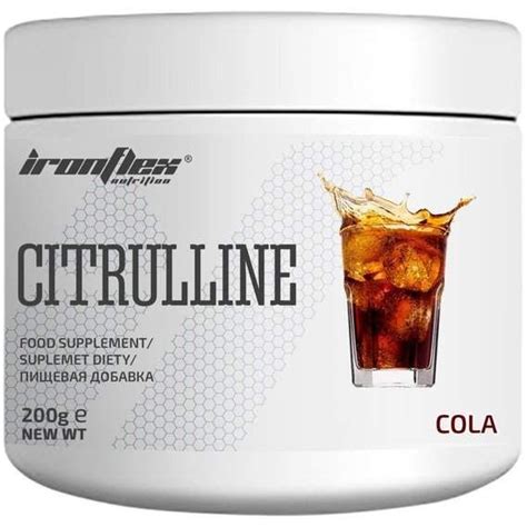 Цитруллин для спорта IronFlex Citrulline 200 g /80 servings/ Cola ...