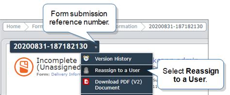 Reassign An Incomplete Truecontext Teamwork Enabled Form