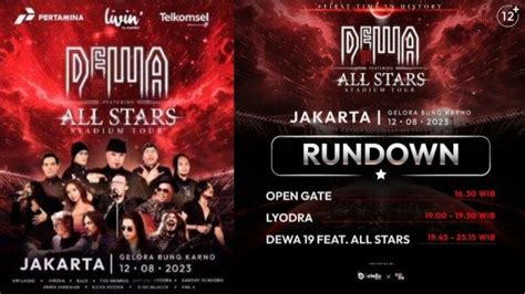 Hari Ini Konser Dewa 19 Feat All Stars Kedua Di Sugbk Jakarta Digelar
