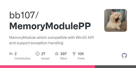 GitHub Bb MemoryModulePP MemoryModule Which Compatible With Win API And Support