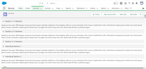 reusable expandable collapsible section in lightning web component