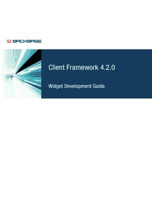 Fillable Online Widget Development Guide Fax Email Print PdfFiller