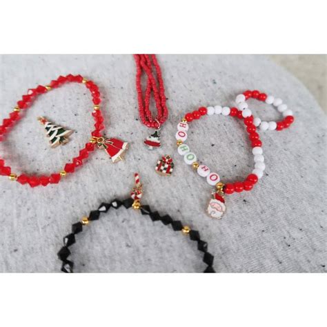 Ръчно изработени коледни колие и гривни Дамско бижу Пластмаса Бижута Бургас Ръчно изра