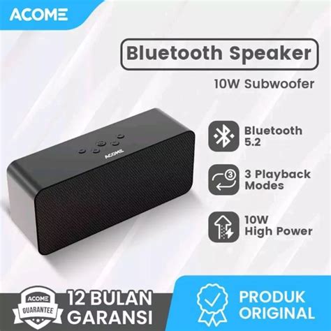 Jual Termurah Acome Speaker Bluetooth A Super Bas W Shopee Indonesia