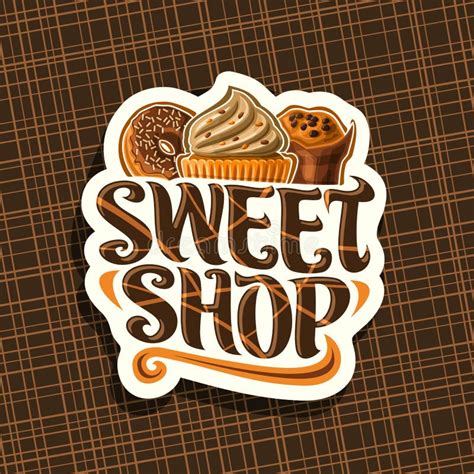 Logotipo Do Vetor Para a Loja Doce Ilustração do Vetor Ilustração de alimento cafeteria