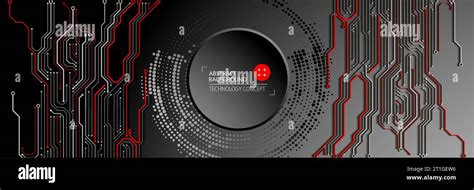 Abstract Technology Circuit Board Communication Concept Template For Science Presentation