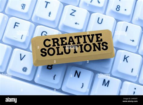 Conceptual Caption Creative Solutions Business Overview Original And Unique Approach In Solving