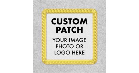 Custom Personalized Square Patch Zazzle