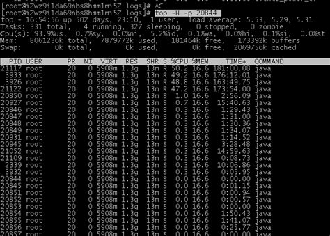 Linux Cpu 占用率较高问题排查linux Ps Mp 47443 O Threadtidtime Csdn博客