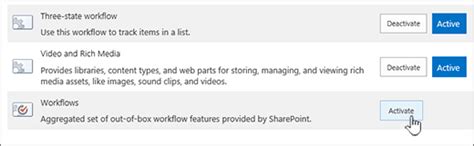 Enable Sharepoint Workflow Templates Microsoft Support