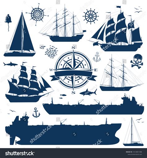 Ship Sail Over 191 229 Royalty Free Licensable Stock Vectors Vector