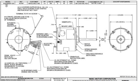 Us Nidec 3736h Condenser Fan Motor Cemotors
