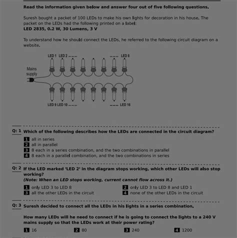 read the information given below and answer four out of five following qu