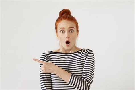 Free Photo Young Redhead Woman Posing