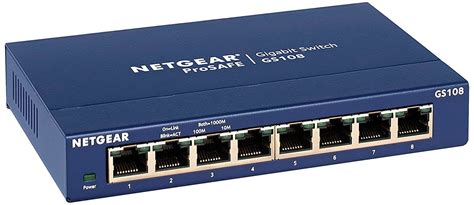 Small Ethernet Switch Netgear Gs108 8 Port Unmanaged Home Small Switch Ethernet