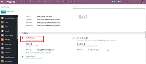 How To Use Multi Websites In Odoo