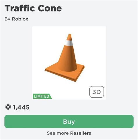 They Made Traffic Cone Limited Rroblox
