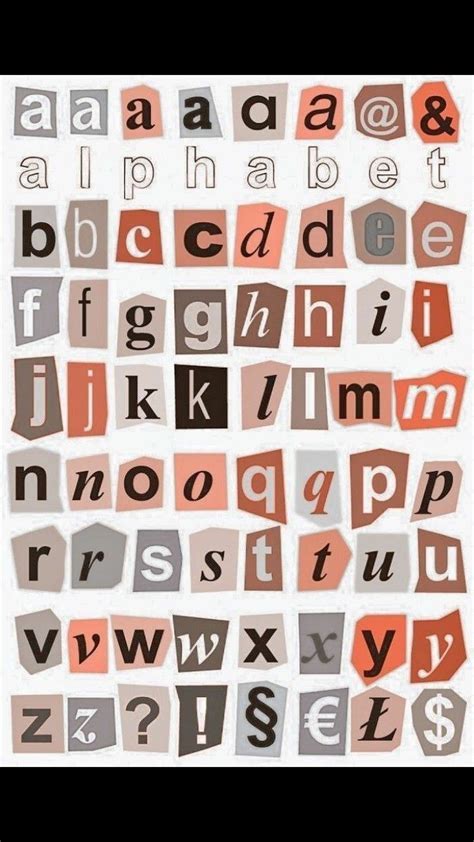 Pin En Scrapbook En 2024 Collage Letras Tipos De Letras Abecedario