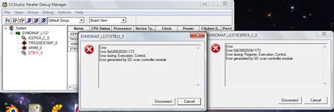 Cannot Connect To C674xp And Arm9 Of Omap L137 Processors Forum Processors Ti E2e Support