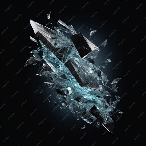 Premium Ai Image Crystalline Mastery Unleashing Ice Shards In A