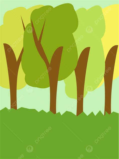 Cartoon Tree Texture Background Material Wallpaper Image For Free