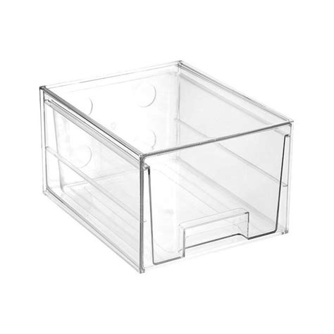 Boxsweden Crystal 27x16cm Stackable Deep Drawer Storage Home Organiser