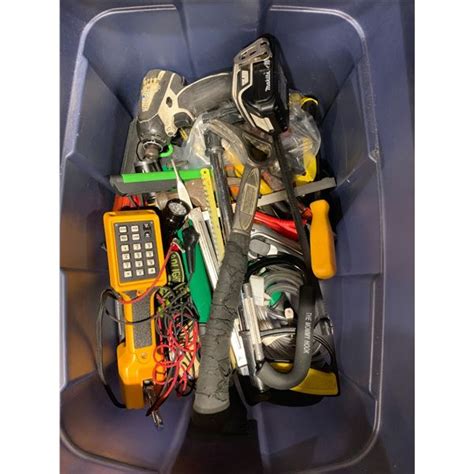 Bin Of Assorted Small Hand Tools Able Auctions