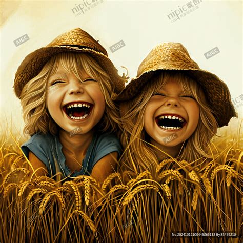 Ai创作图可爱小麦子农夫 丰收笑脸 丰收的喜悦手绘 丰收季节人物 农田小孩子 收获金色的喜悦 农业丰收宣传创意 丰收喜悦图 收麦子插画 抱麦子的女孩 开心小农夫头像 麦田嬉戏 可爱小麦子农夫扛