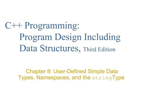 ppt c programming program design including data structures third edition powerpoint