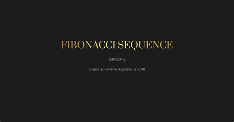 Fibonacci Sequence