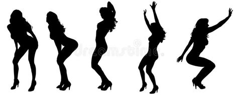 Silhouette Naked Female Body Stock Illustrations 3240 Silhouette