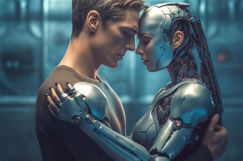 Premium Ai Image Love Relationship Between A Human And A Robot The Connection Of Human