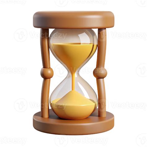 Stunning Elegant Symmetrical Hourglass With Sand Clean Lines Flat Color With Scalable Design
