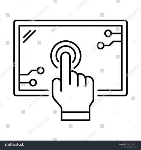 User Interaction Touchscreen Representing Seamless Ai Stock Vector Royalty Free 2572526351