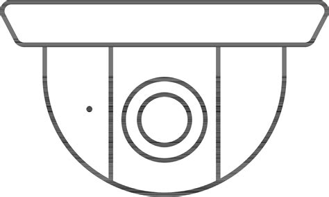 Cctv Camera Icon In Black Outline 24463256 Vector Art At Vecteezy